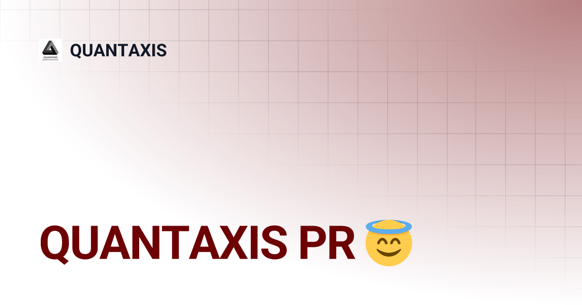 QUANTAXIS PR 😇 | QUANTAXIS